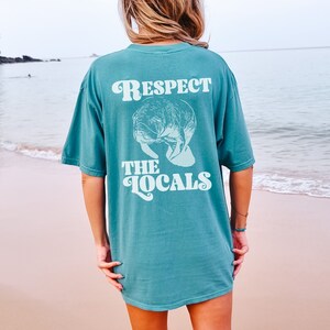 Preppy Ocean Comfort Colors T-shirt, Manatee Tee, Ocean Conservation ...
