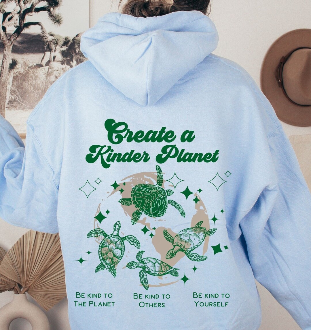 Respect the Turtles Hoodie for Environmentalist, Save the Planet ...