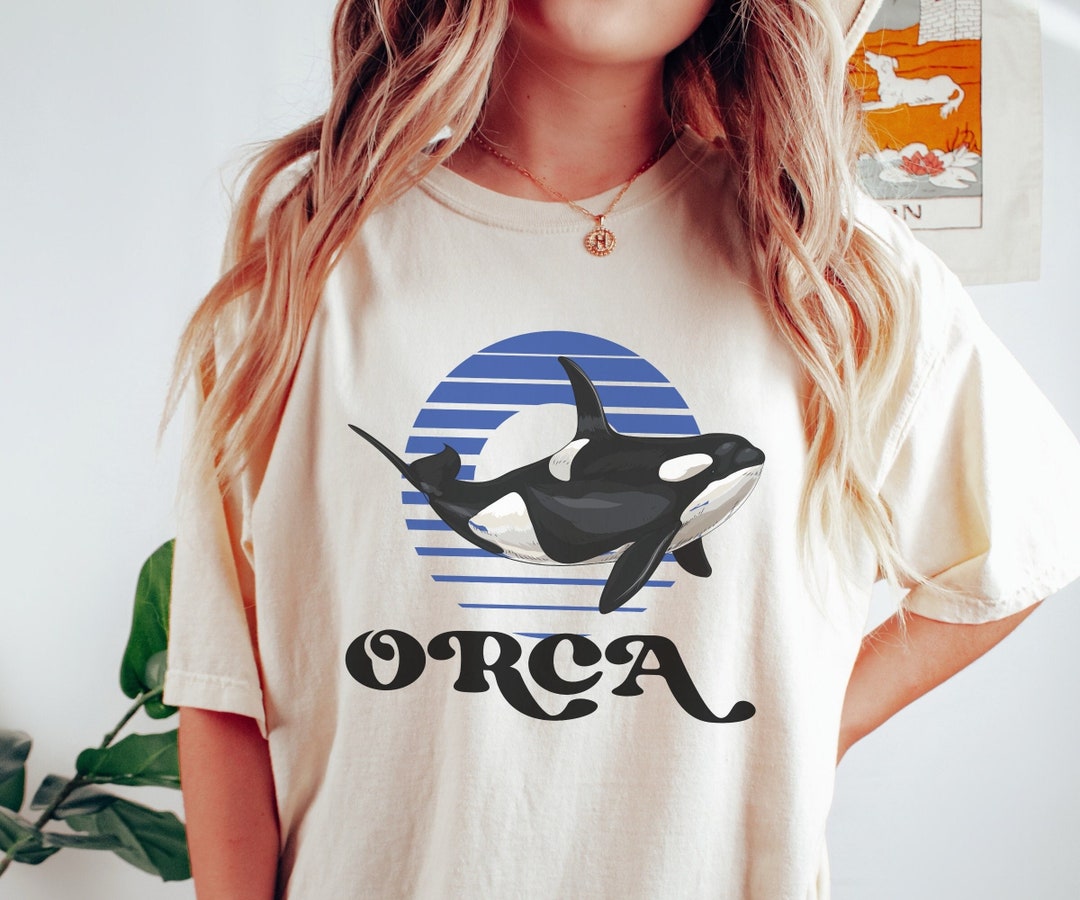 Save the Orcas, Orca Lover Killer Whale Lover, Trendy Oversize Ocean ...