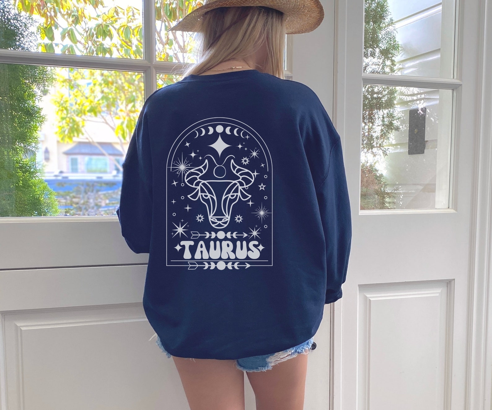 Preppy Taurus Sweatshirt Taurus Gifts Astrology Clothing Aesthetic ...