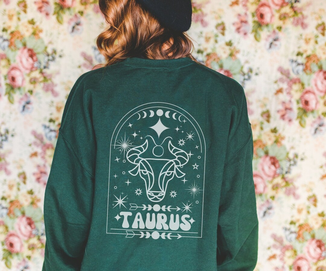 Preppy Taurus Sweatshirt Taurus Gifts Astrology Clothing Aesthetic ...