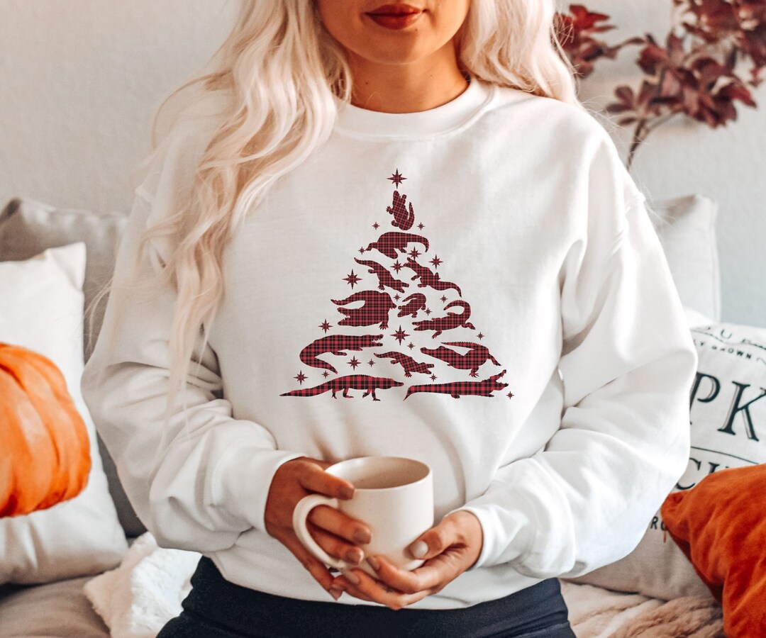 Funny Alligator Christmas Sweater for Work Party Florida Alligator ...