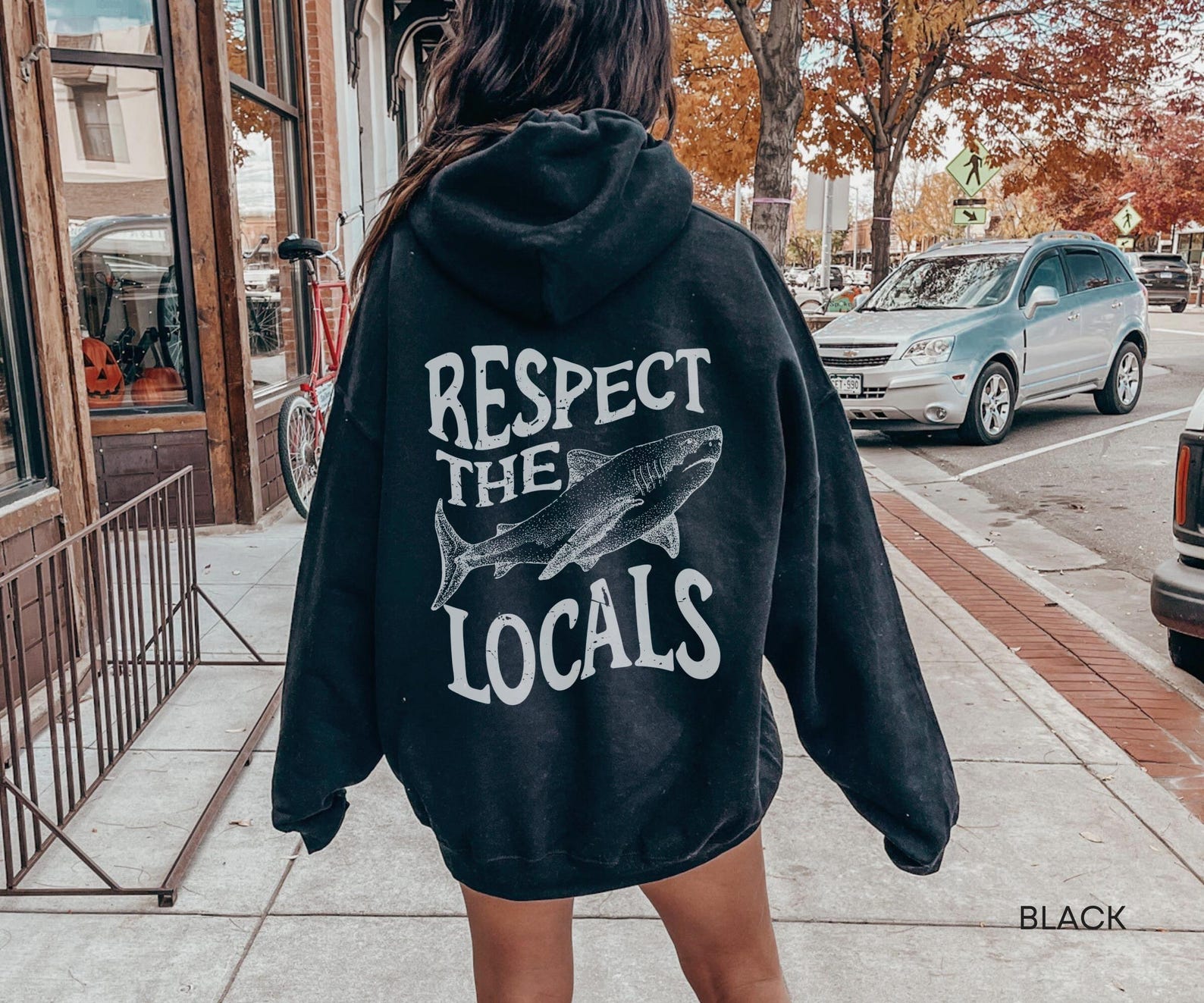 Respect the Local Sharks Hoodie, Shark T-shirt for Shark Lover, Trendy ...