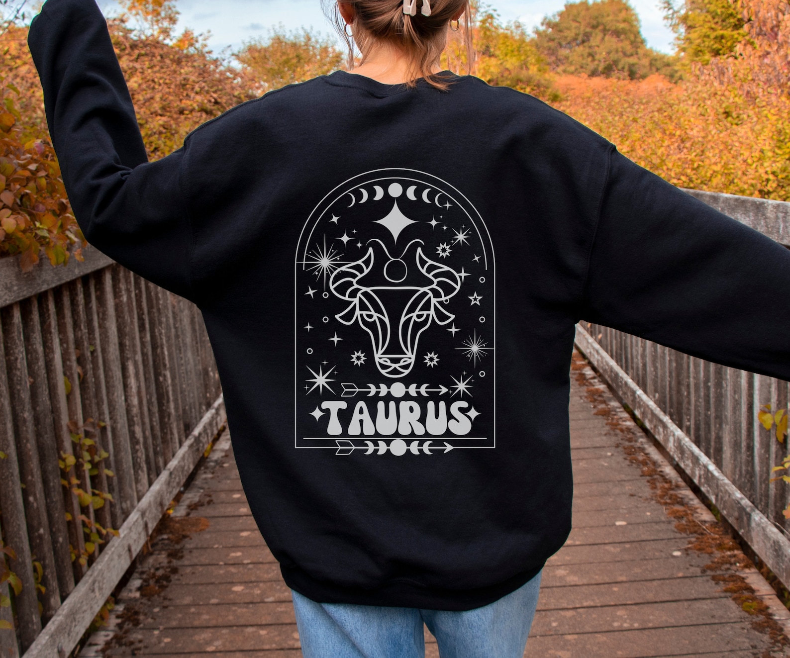 Preppy Taurus Sweatshirt Taurus Gifts Astrology Clothing Aesthetic ...