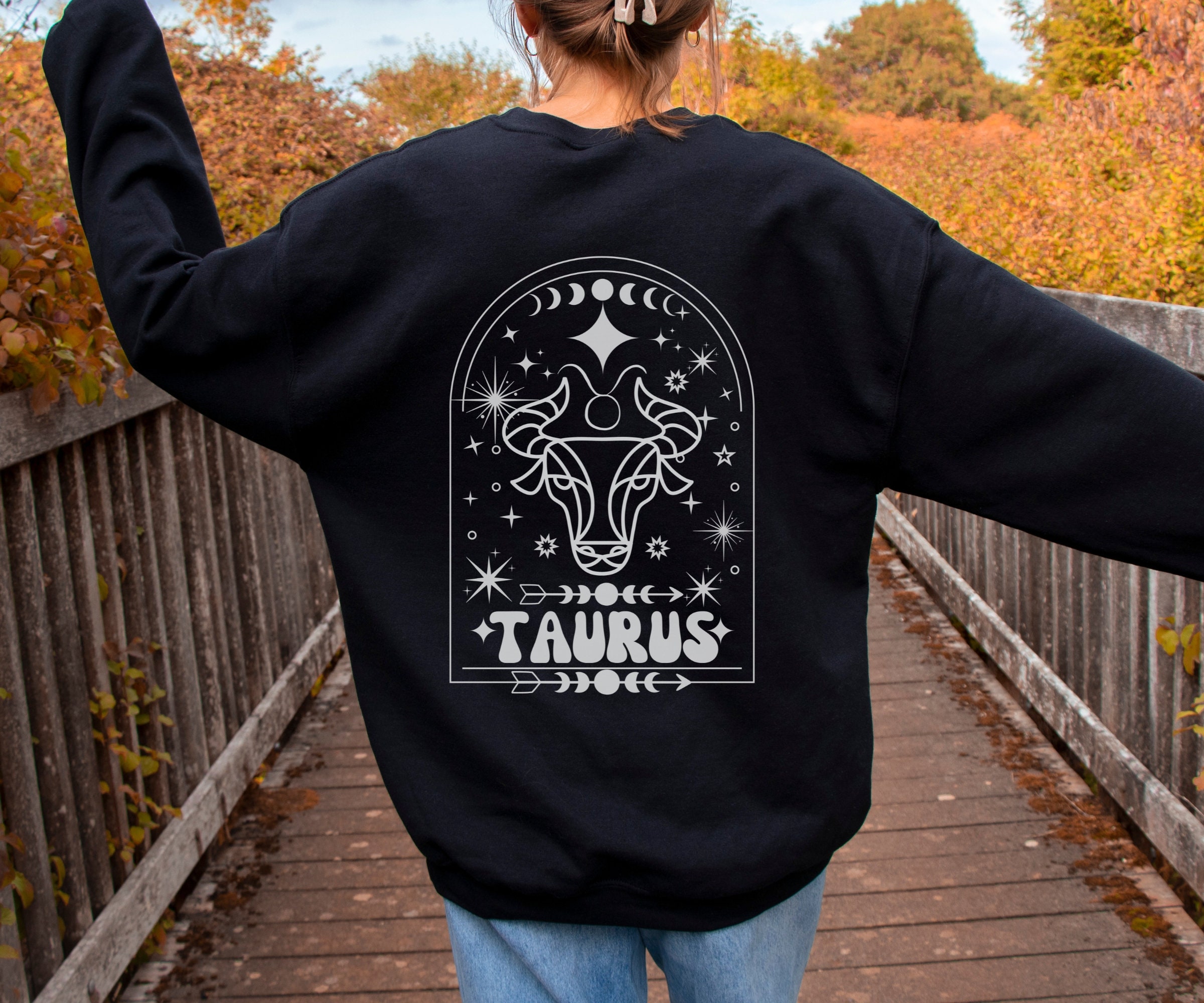 Preppy Taurus Sweatshirt Taurus Gifts Astrology Clothing Aesthetic ...