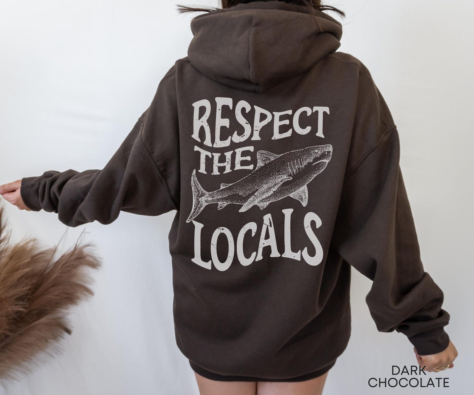 Respect the Local Sharks Hoodie, Shark T-shirt for Shark Lover, Trendy ...
