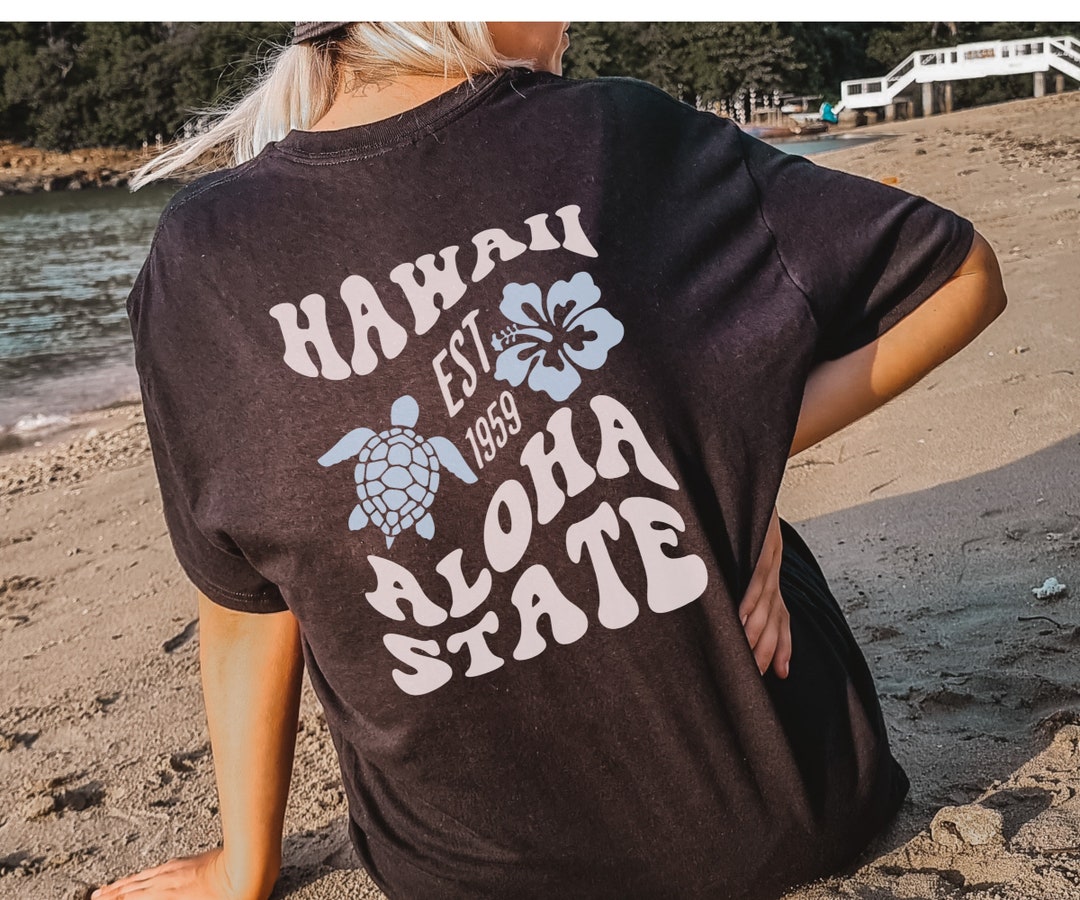 Hawai'i Aloha Oahu Shirt Hawaii Crewneck Beach Tshirt - Etsy