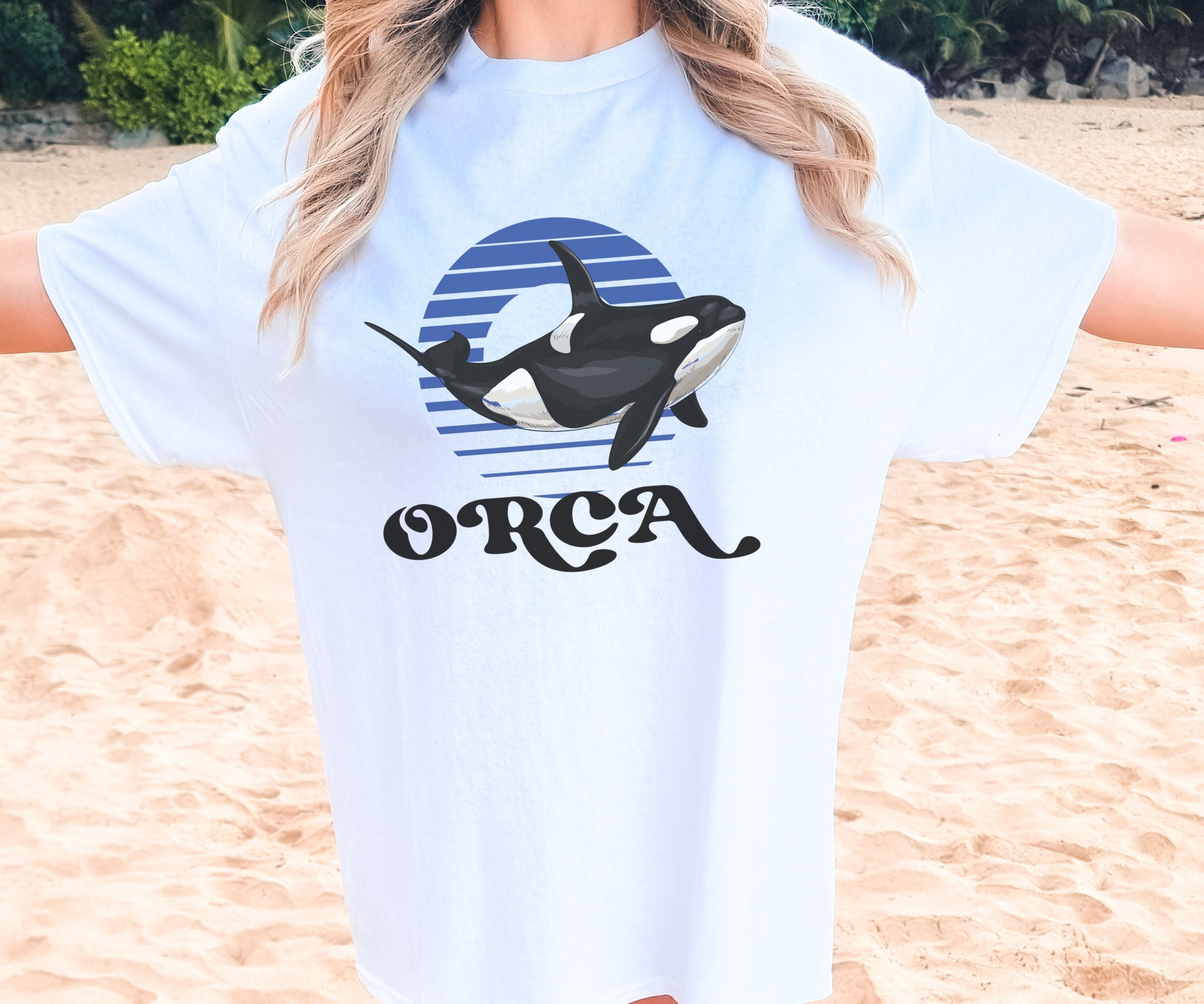 Save the Orcas, Orca Lover Killer Whale Lover, Trendy Oversize Ocean ...