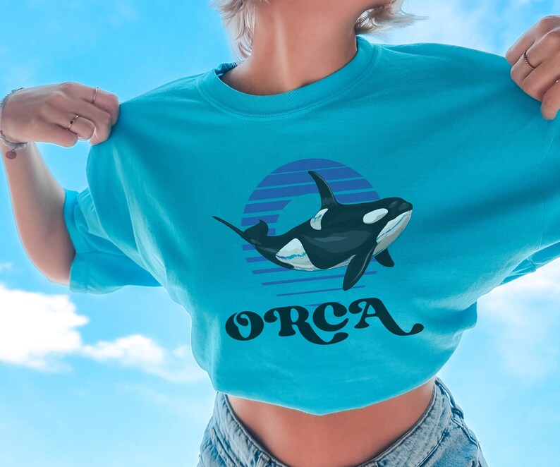 Save the Orcas, Orca Lover Killer Whale Lover, Trendy Oversize Ocean ...