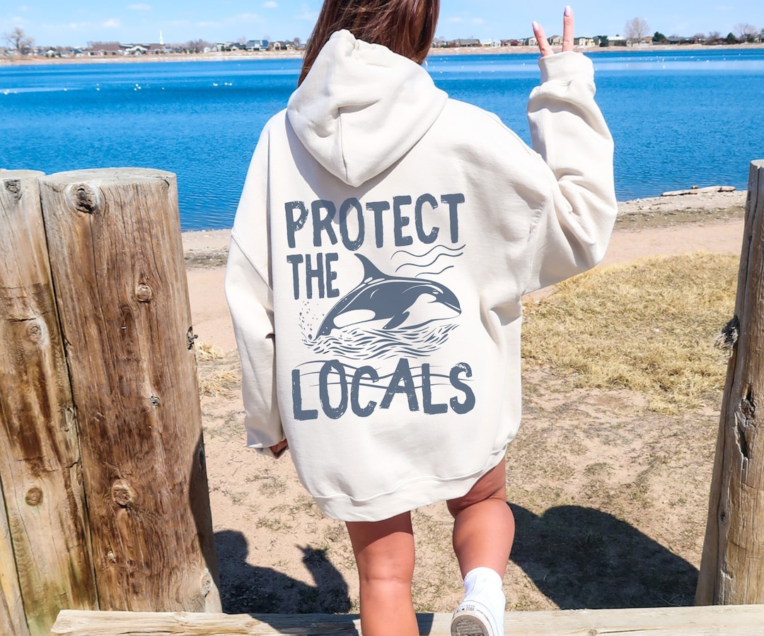 Wave Riders Surfing Hoodie, Protect the Orca Whales, Save Killer Whales ...