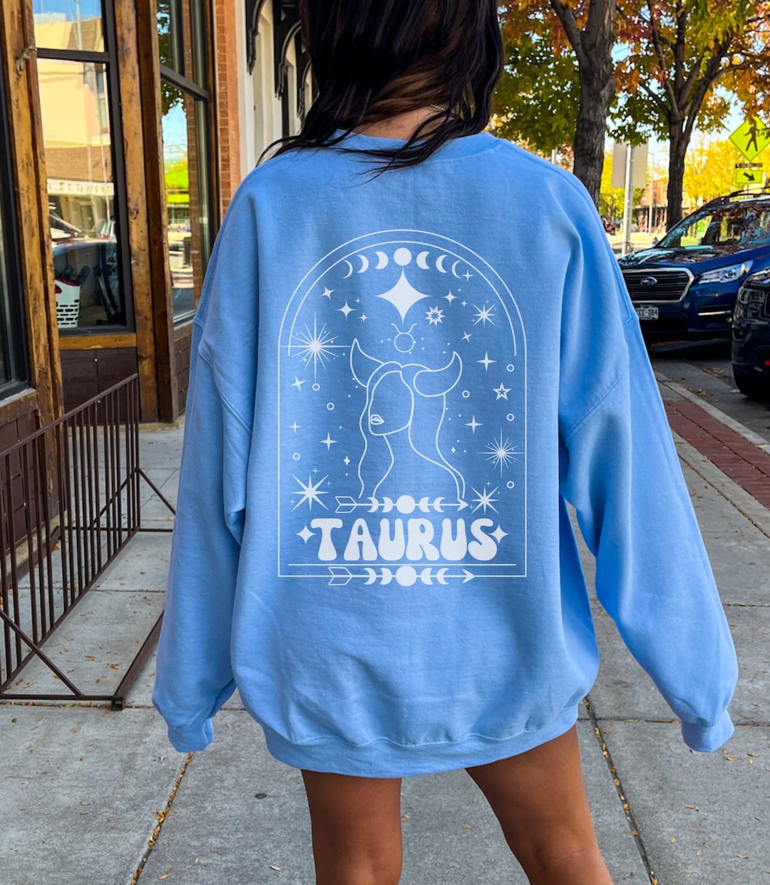 Preppy Taurus Sweatshirt Taurus Gifts Astrology Sign Crewneck Aesthetic ...
