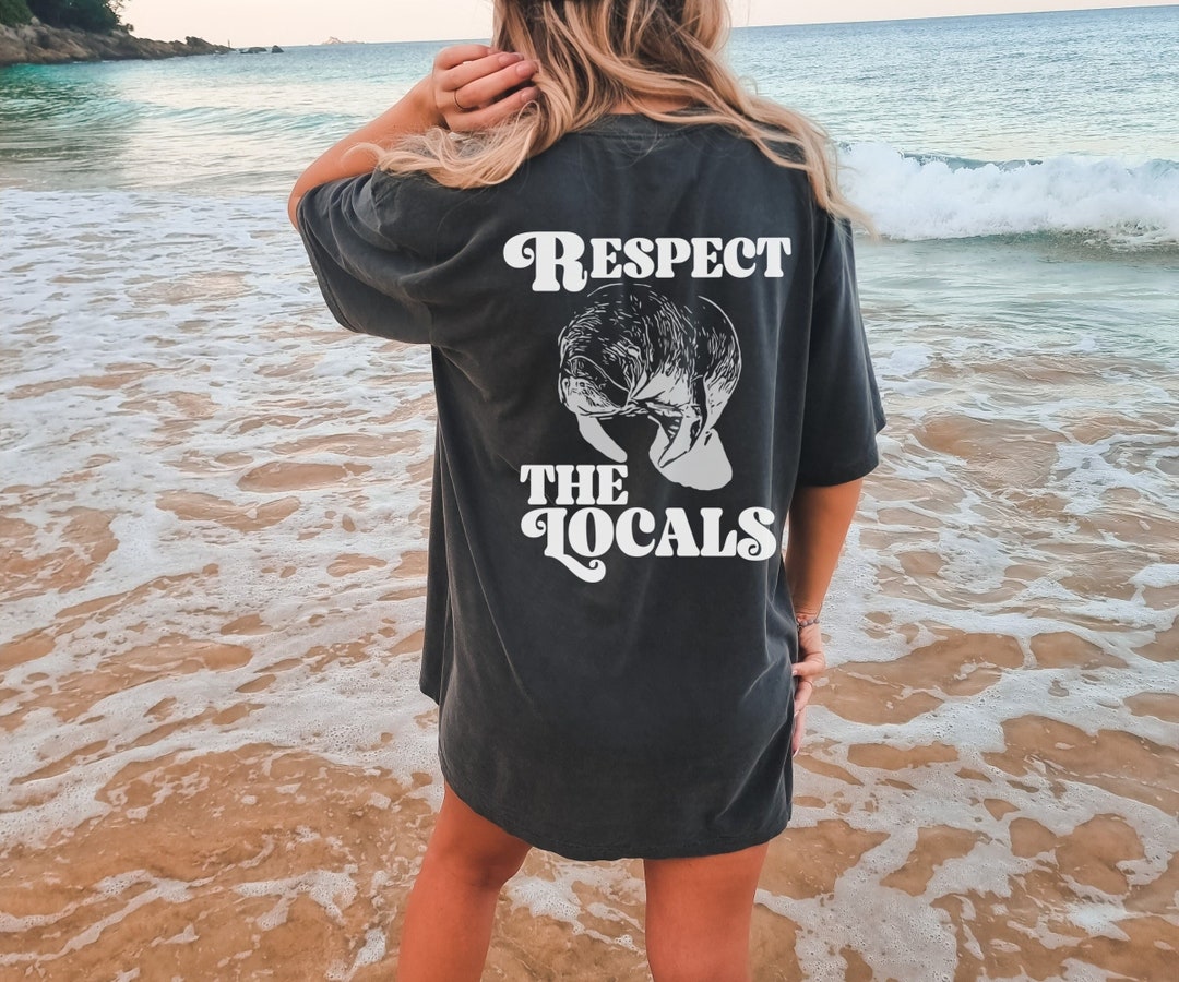 Preppy Ocean Comfort Colors T-shirt, Manatee Tee, Ocean Conservation ...