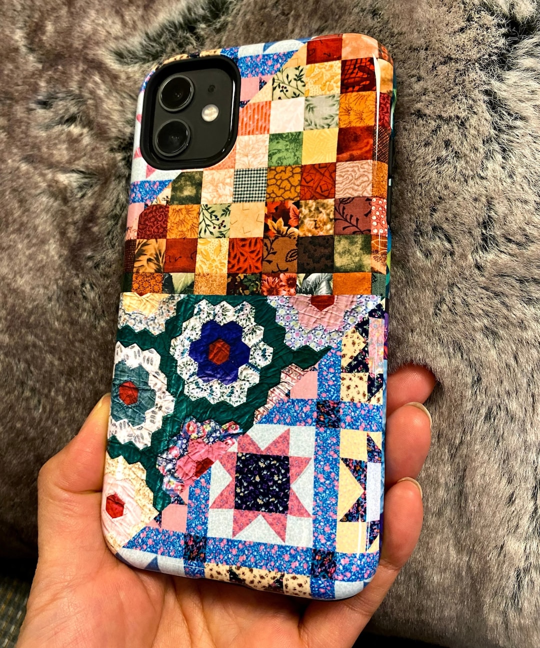 Boho Patchwork Tough Phone Cases for Quilter Lover, Phone 14 Pro 14 ...
