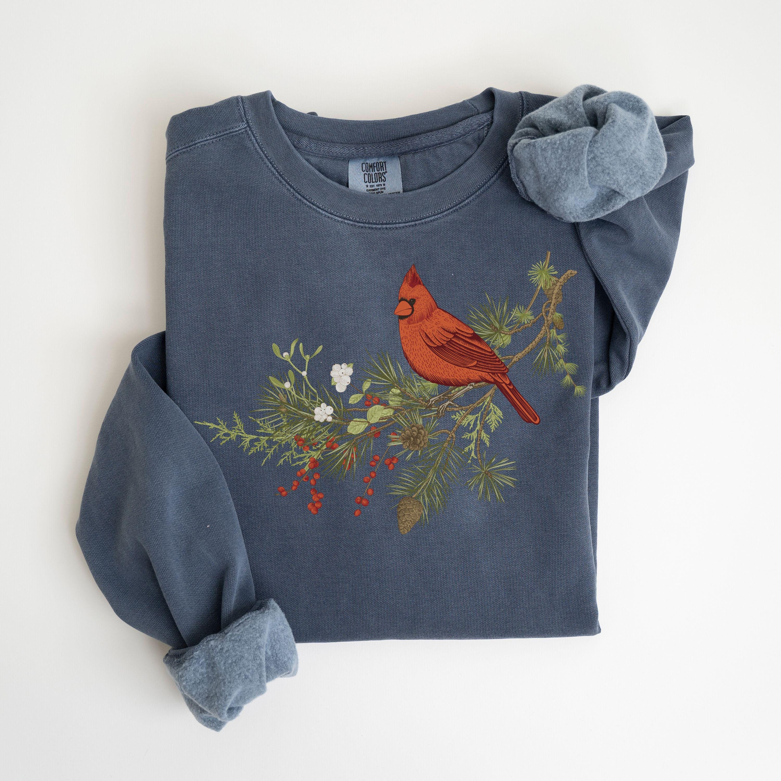Cardinal Comfort Colors Sweatshirt, Bird Lover Gift, Cardinal Bird ...