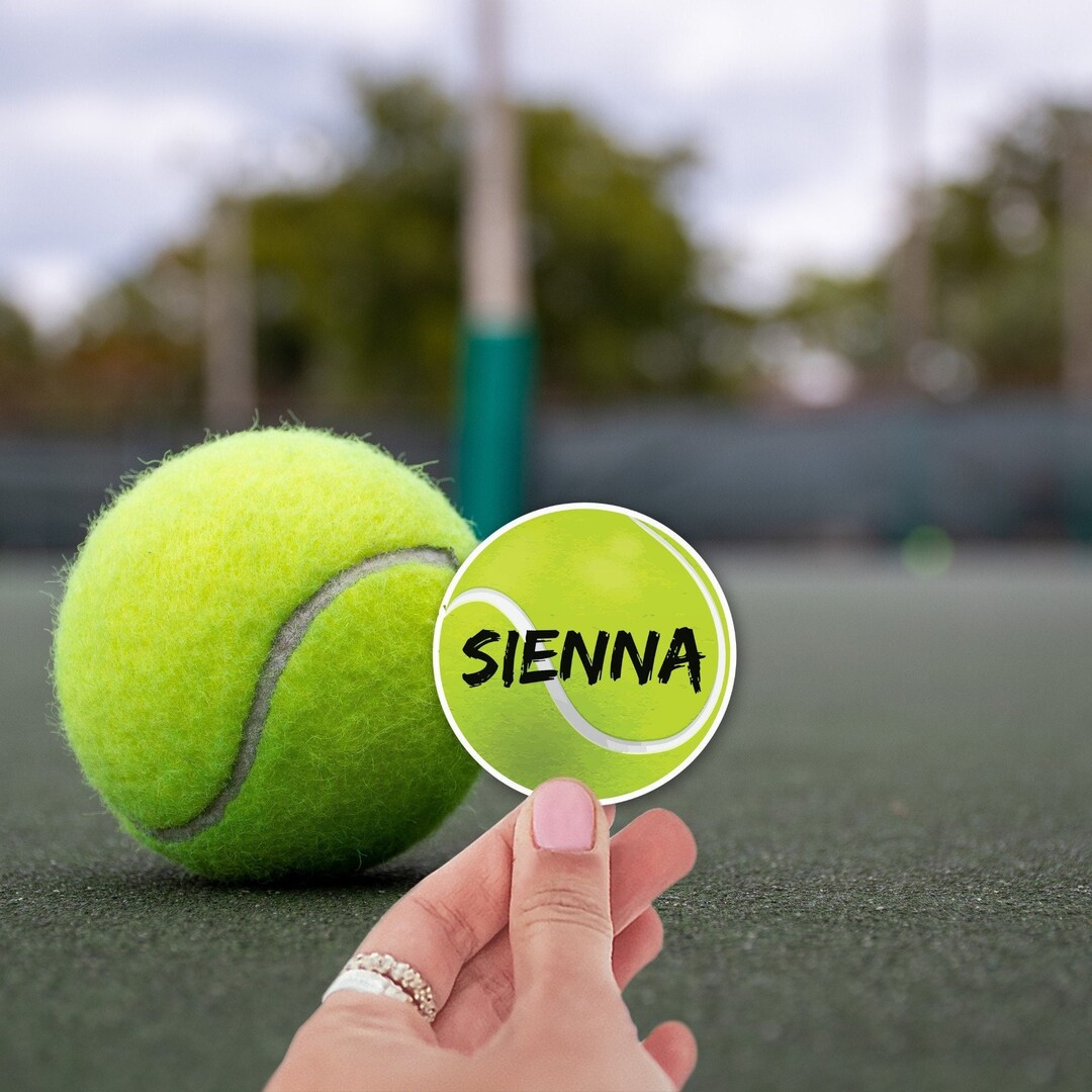 Custom Tennis Sticker, Name Tennis Gift, Personalized Tennis Player ...