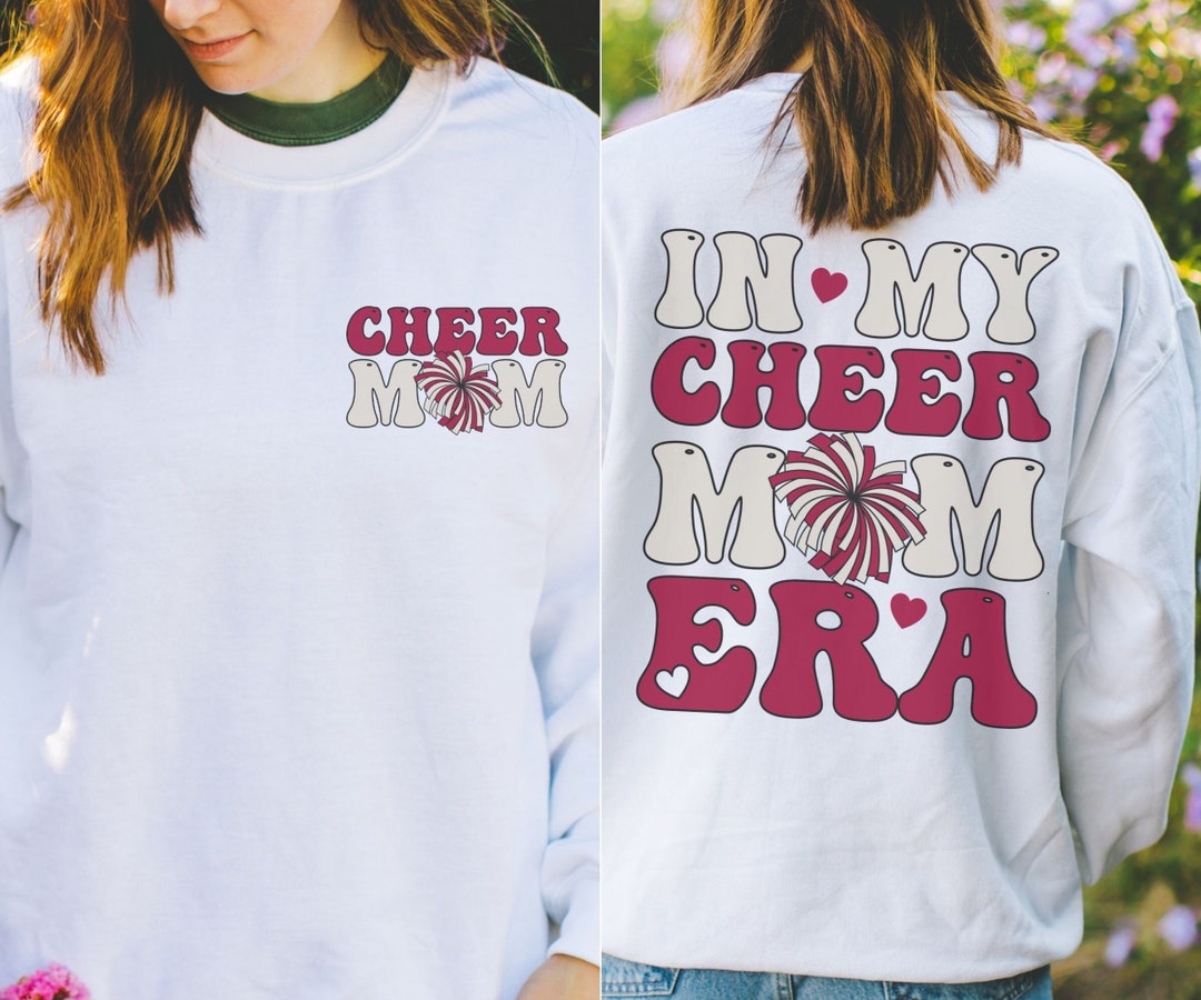 Cheer Mom Era Sweatshirt Cheer Mama Graphic Crewneck for Game Day ...