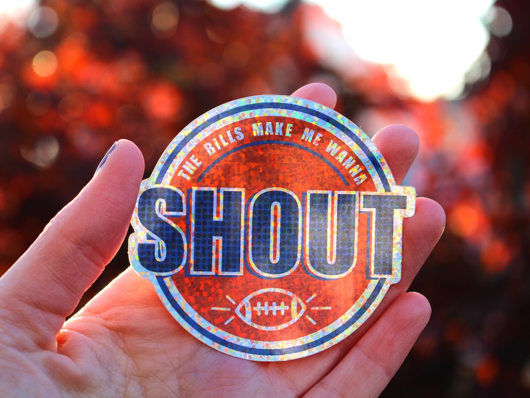 Buffalo Bills Football Sticker | Shout Song Sticker | Bills Mafia ...