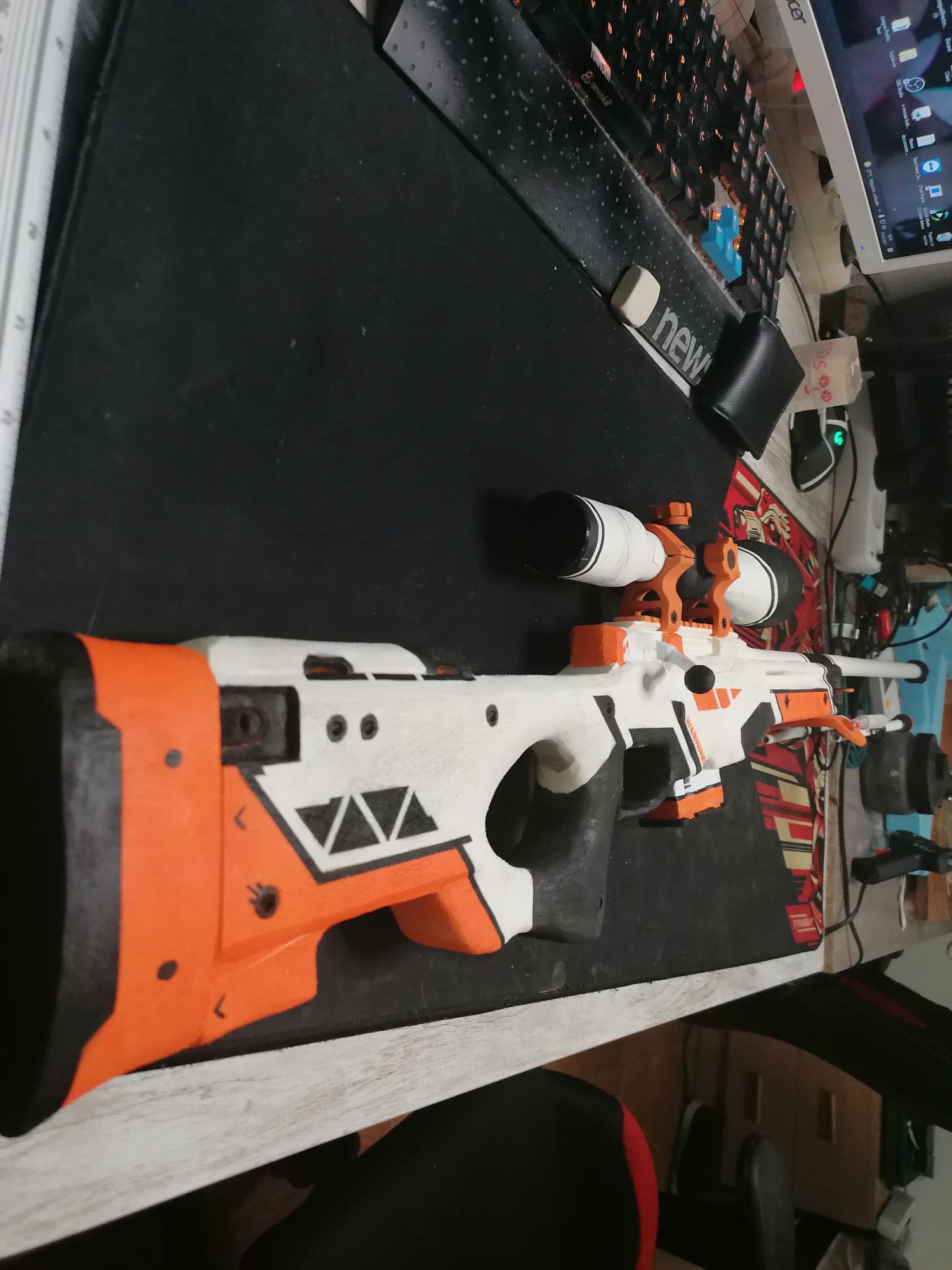 AWP Asiimov 1 1 From Csgo Counter Strike Handmade Modelpainting awp-asiimov-1-1-from-csgo-counter-strike-handmade-modelpainting
