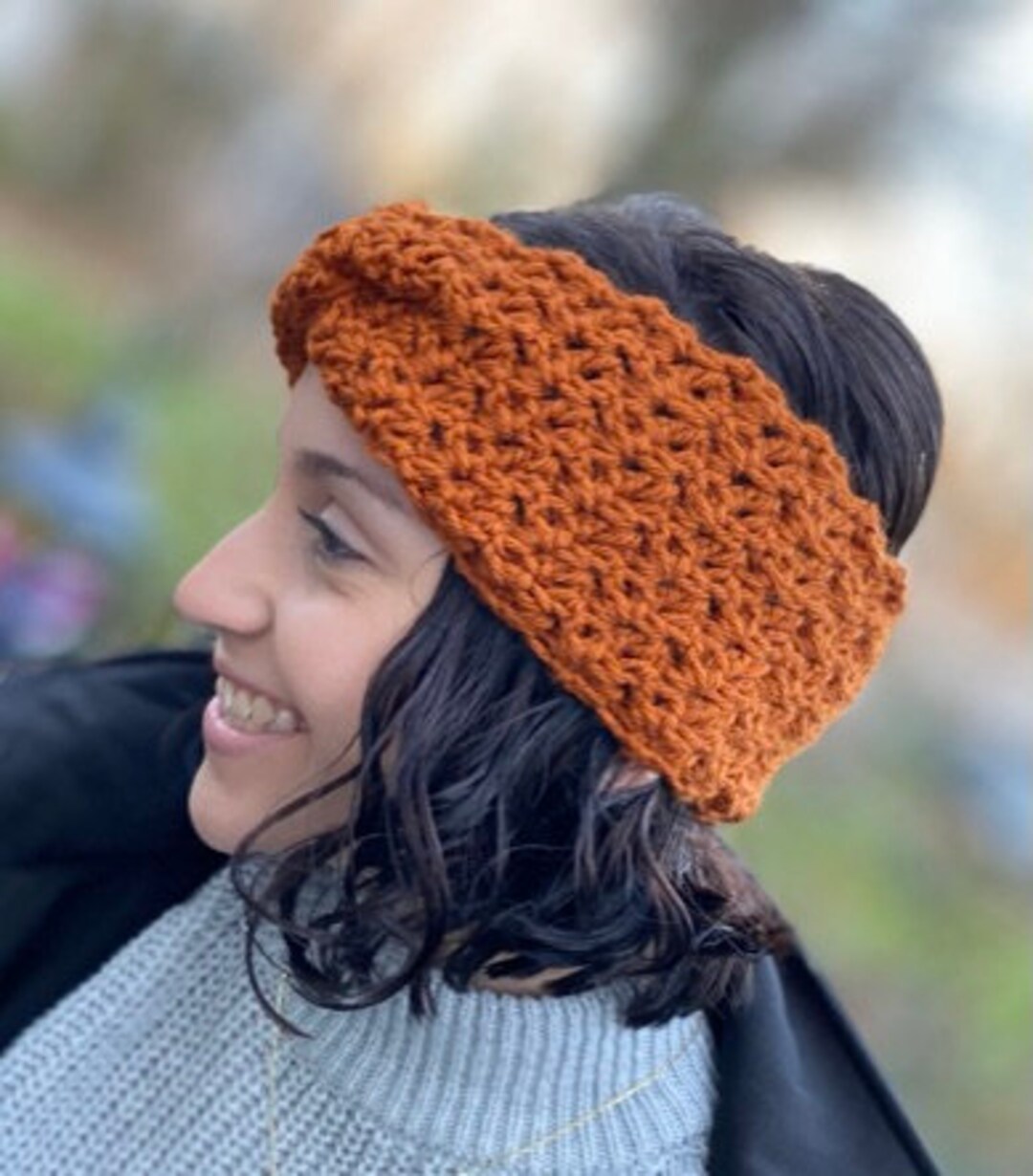 Crochet Twisted Headband Handmade Twist Headband Rust - Etsy