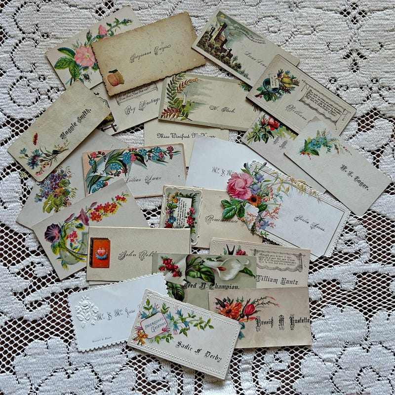 Antique Calling Card - Etsy