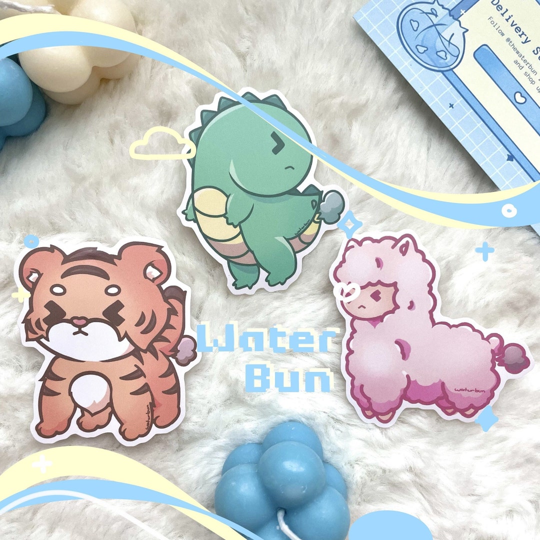 3" Farting Friends Animal Sticker Set (3-pack) - Etsy