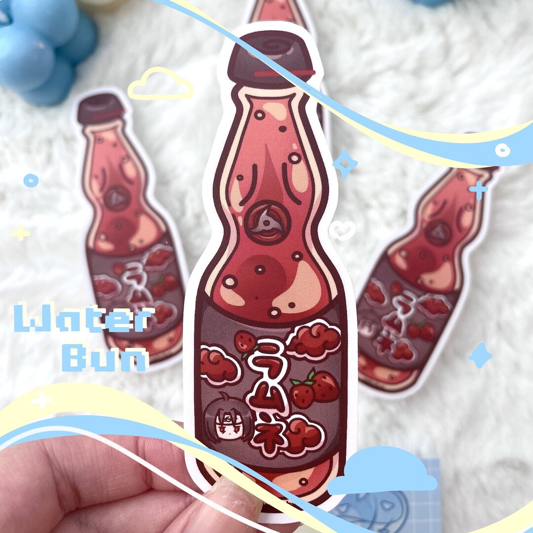 4 Cherry Ramune Ninja Shuriken Vinyl Sticker - Etsy
