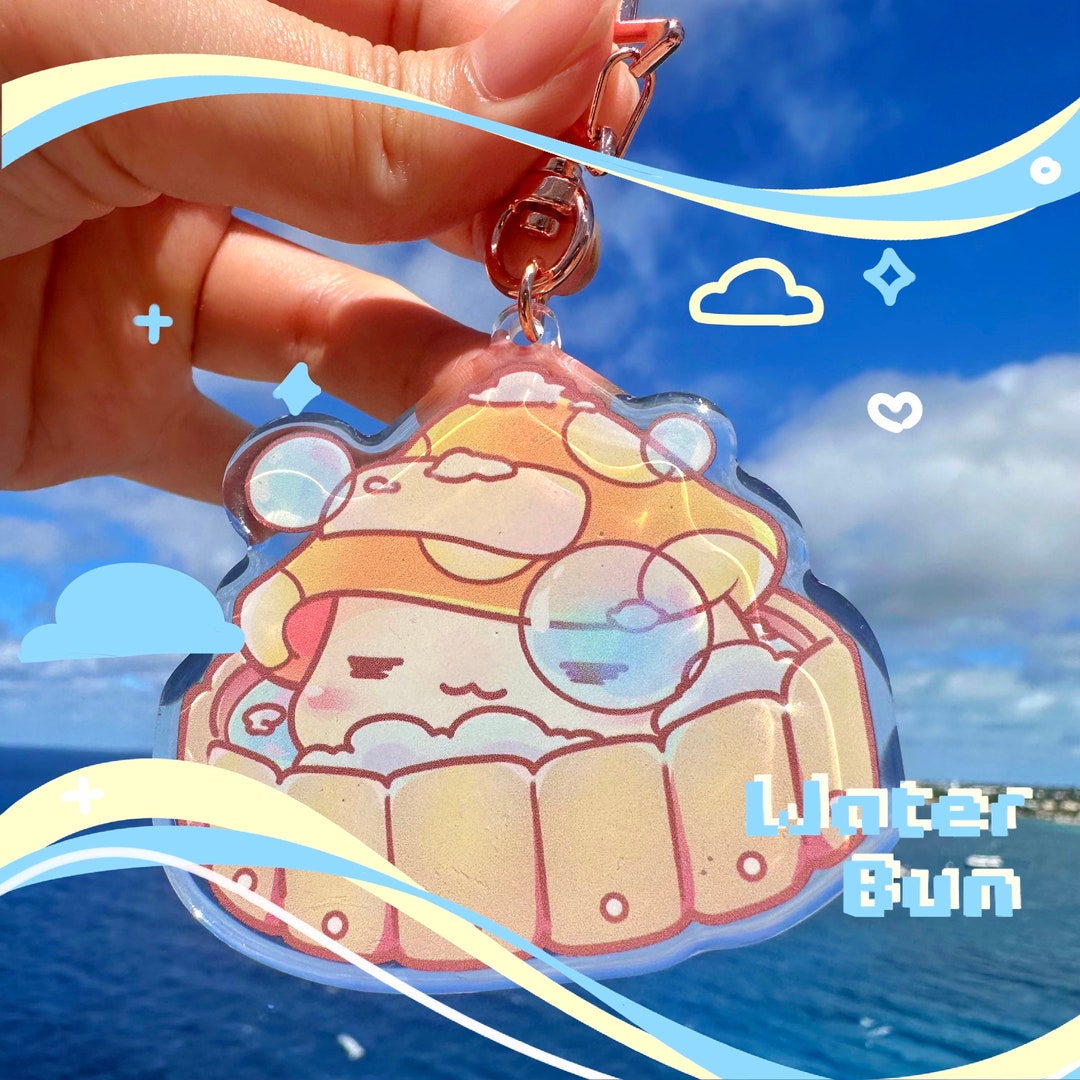 Cute Anime Spotted Orange Shroom Acrylic Charm - Etsy