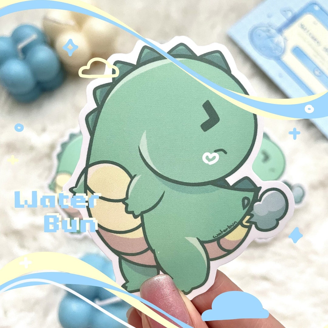 3" Waterproof Dino Fart Sticker - Etsy