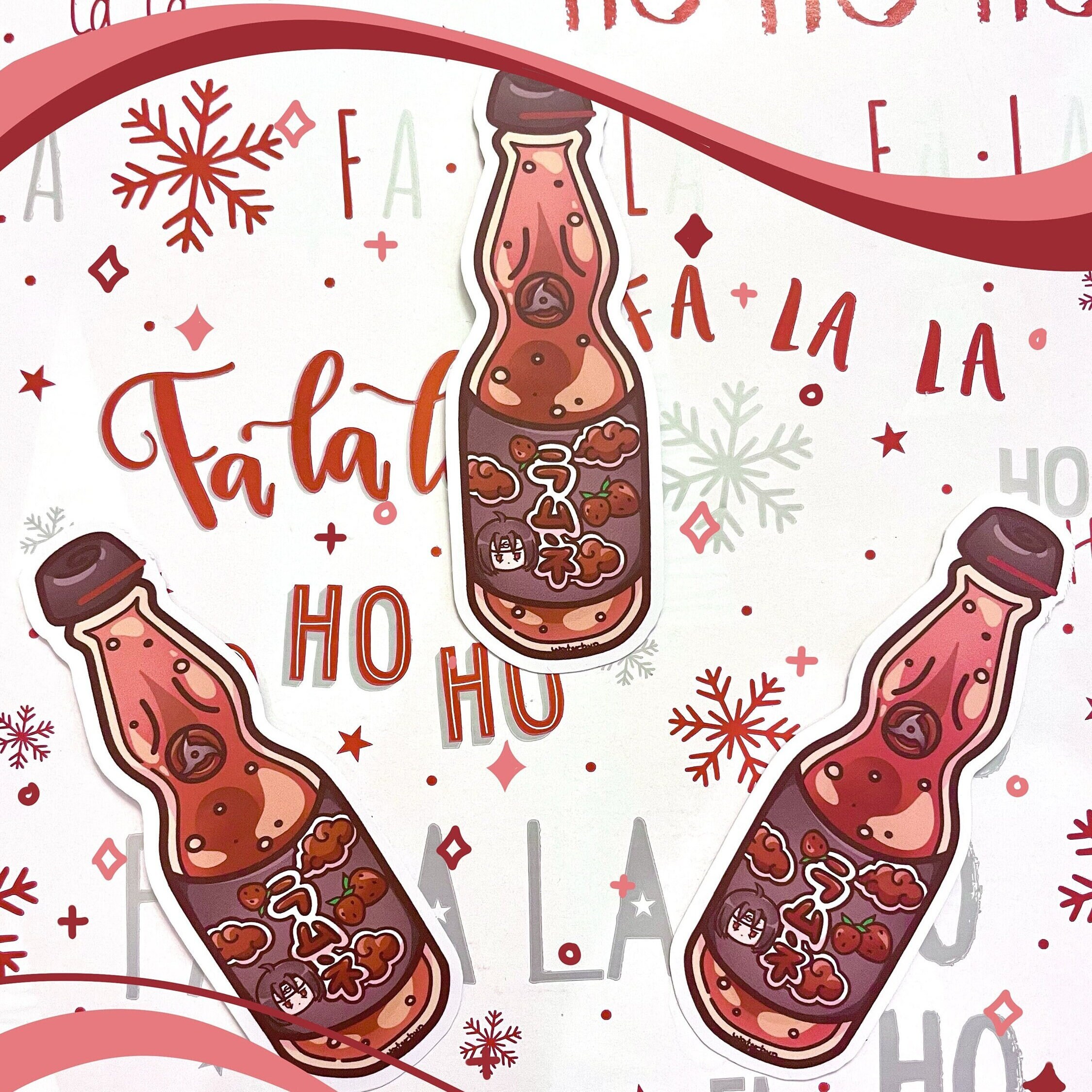 4 Cherry Ramune Ninja Shuriken Vinyl Sticker - Etsy