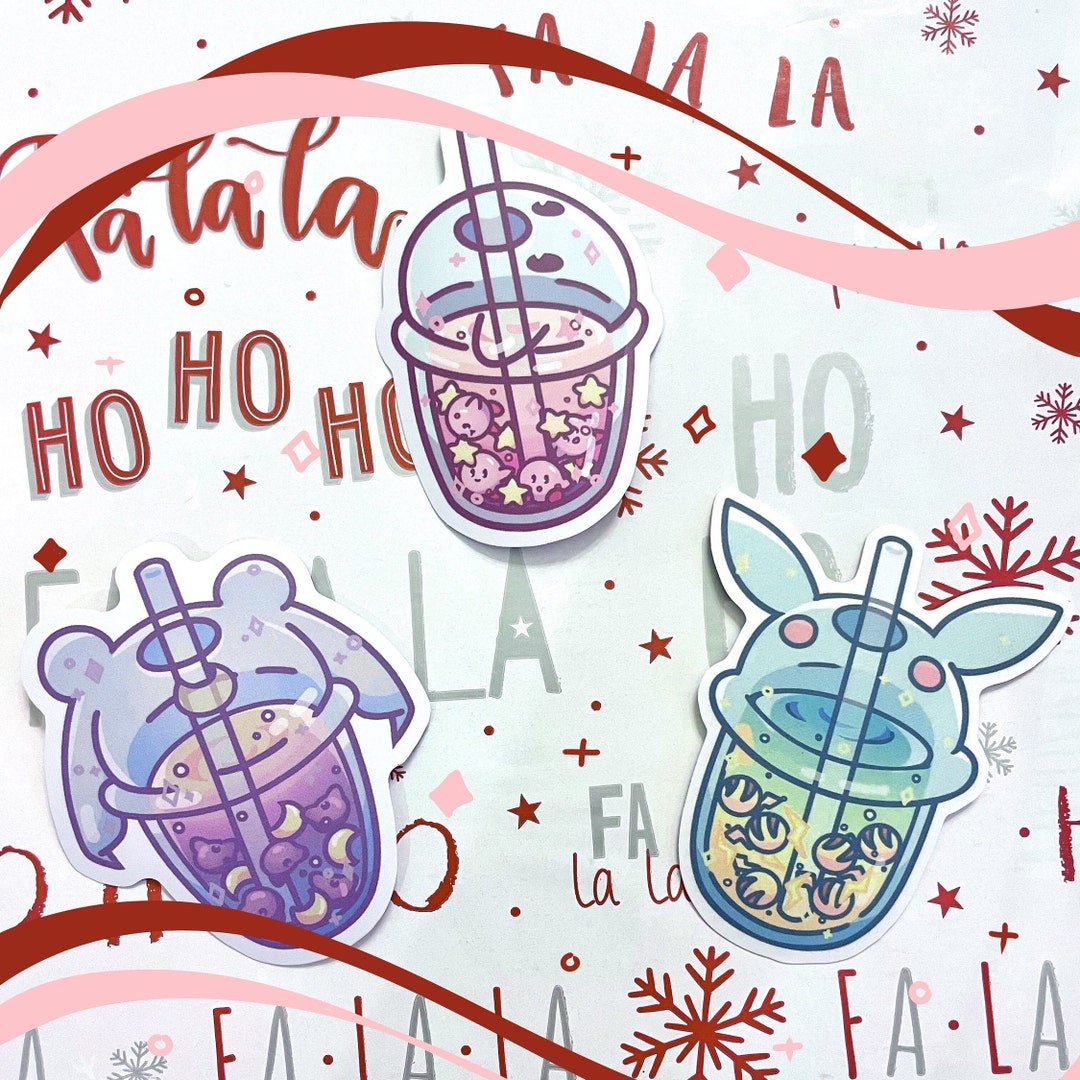 3 Bobachu Sailor Boba Pink Puffball Sticker Bundle - Etsy