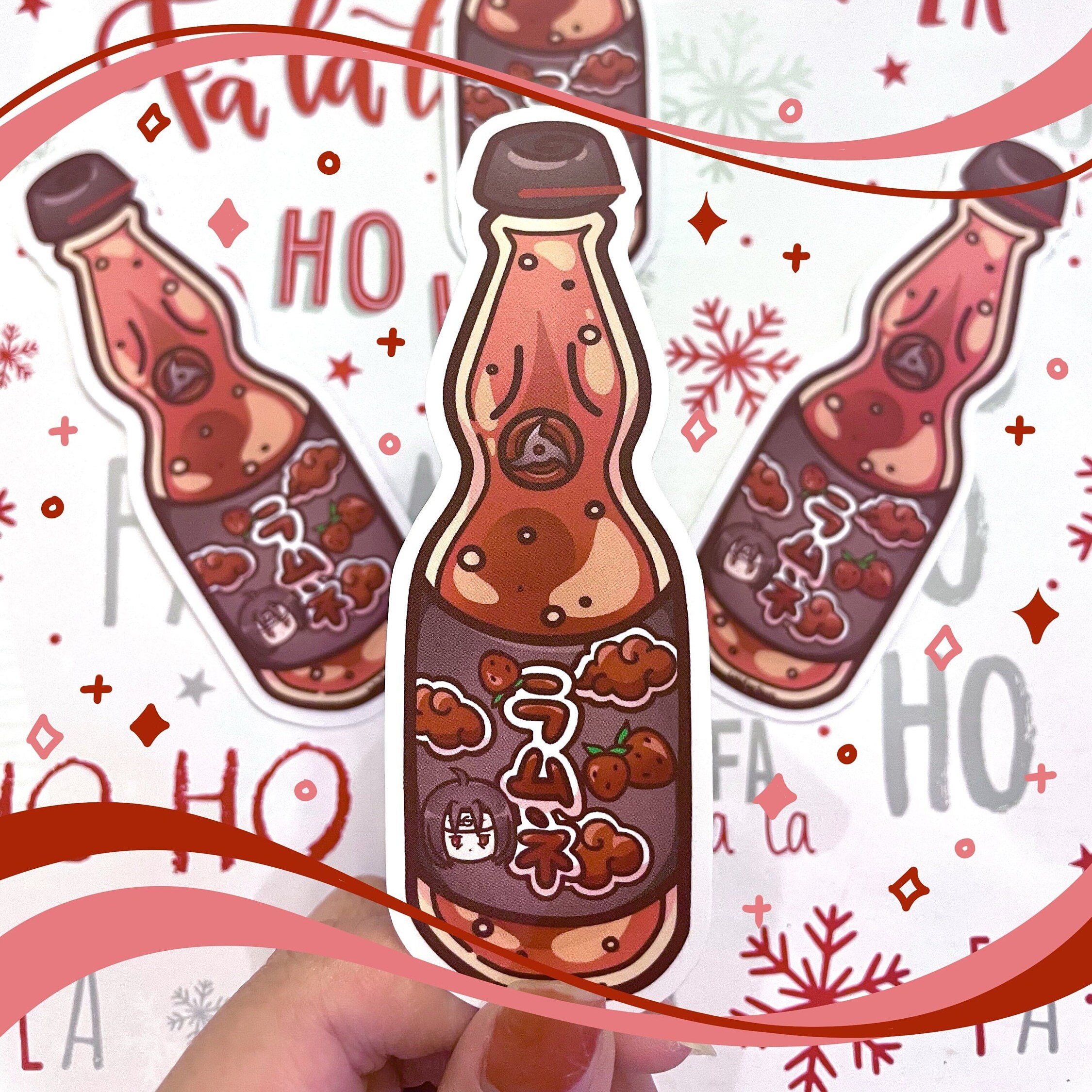 4 Cherry Ramune Ninja Shuriken Vinyl Sticker - Etsy