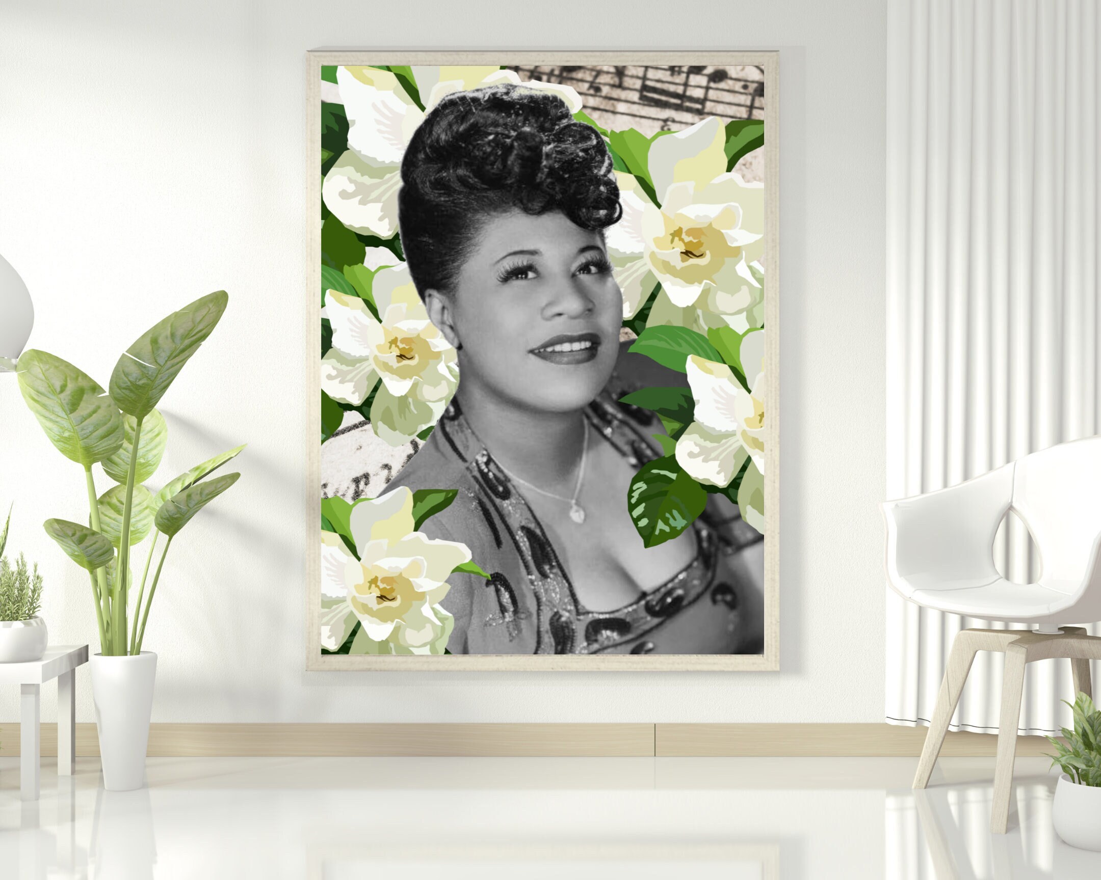 Ella Fitzgerald, Vintage Inspired, Wall Art, Poster, Home Decor, Living ...