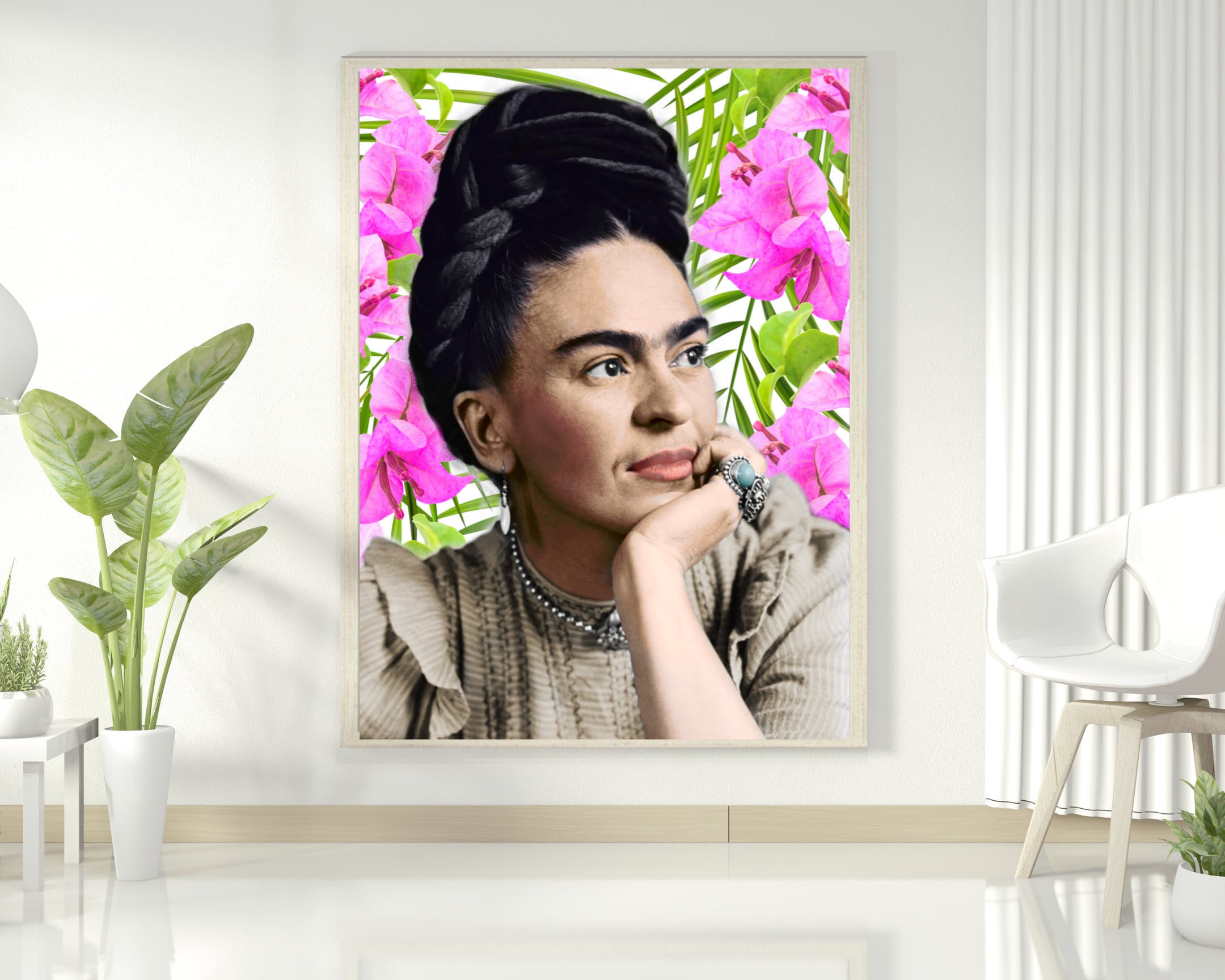 Frida Kahlo Poster, Wall Art, Mexican Folk Art, Modern Art, Home Decor ...