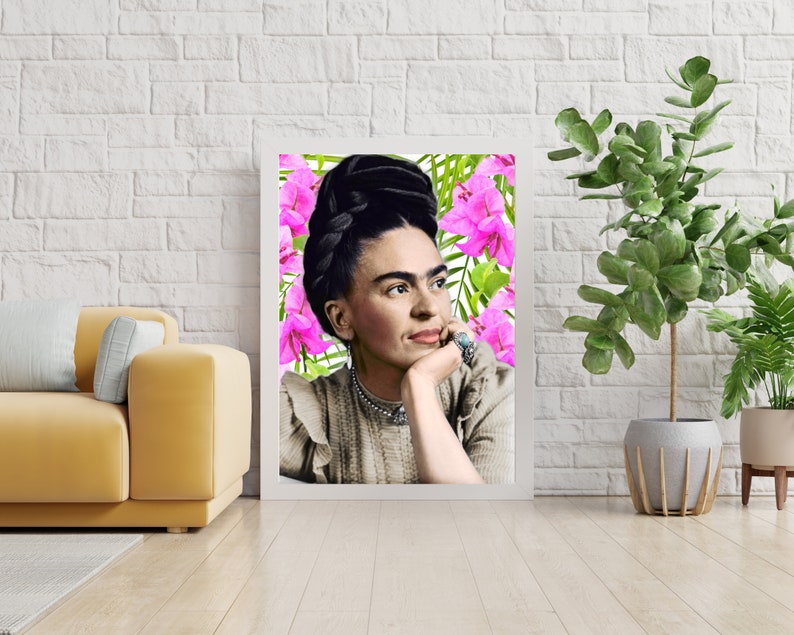 Frida Kahlo Poster, Wall Art, Mexican Folk Art, Modern Art, Home Decor ...