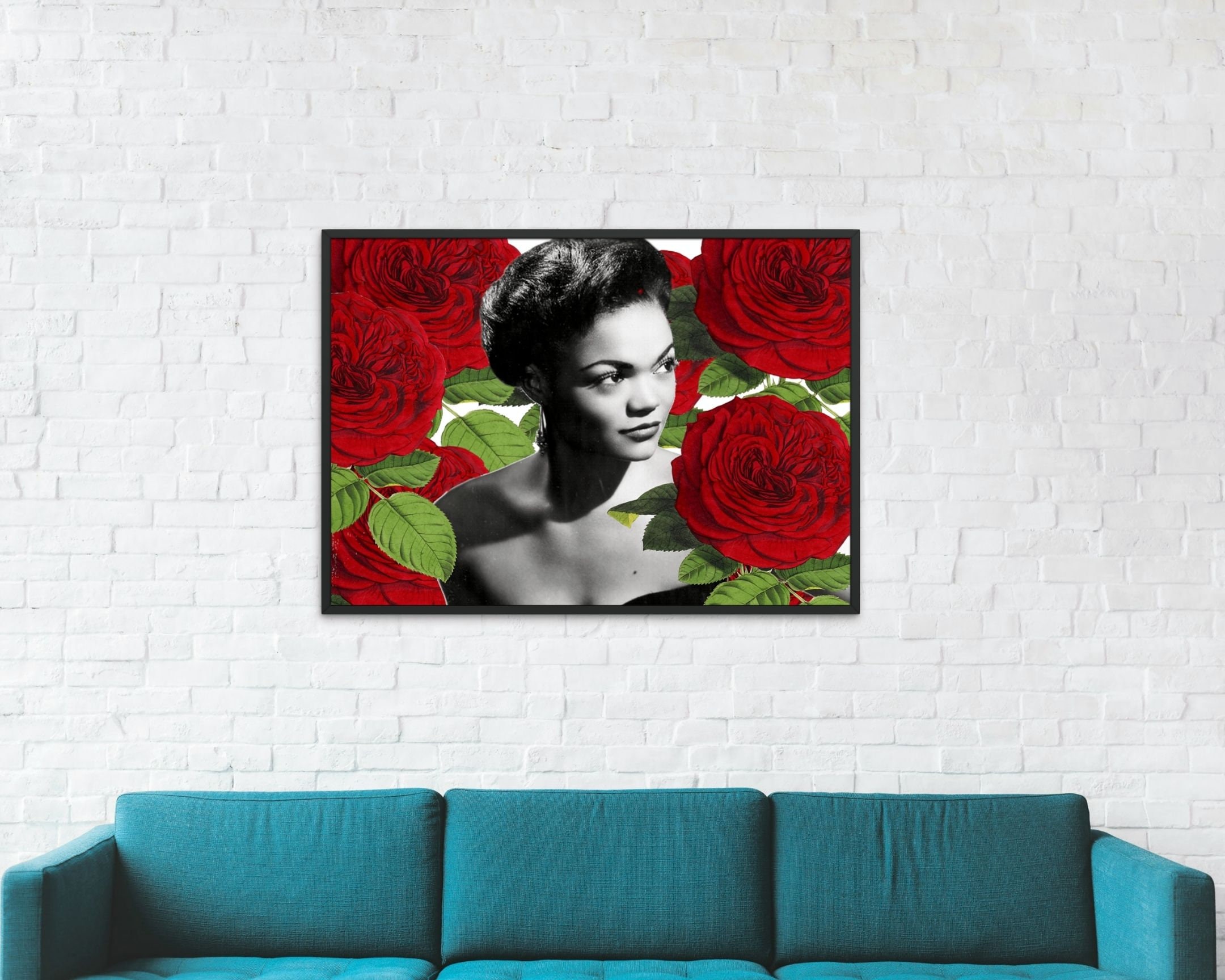 Eartha Kitt Wall Art, Vintage Wall Decor, Living Room Art, Dining Room ...