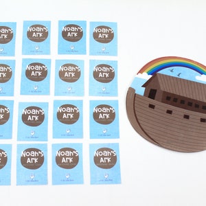 Noah's Ark Matching Game Children's Bible Learning Activities for Youth ...