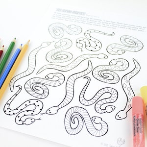 Brass Serpent Bible Coloring Page for Kids Printable Old Testament ...