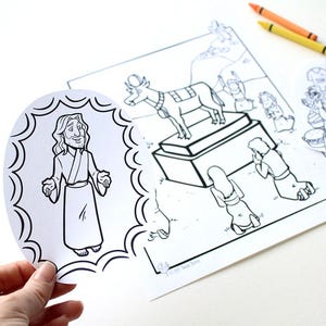 Golden Calf Bible Coloring Craft for Kids Printable Worship God Not ...