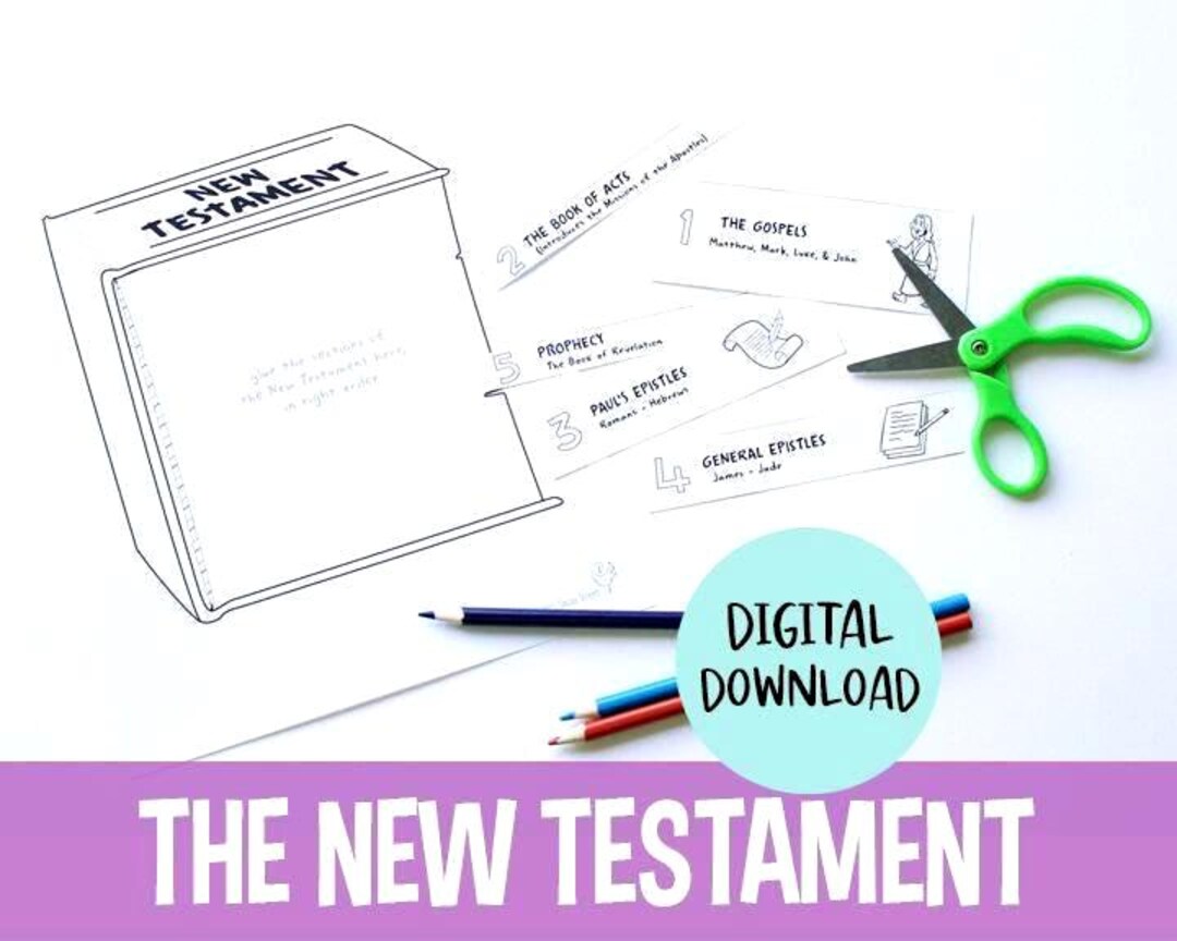 New Testament Overview Kit Bible Activity - Etsy