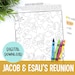 Jacob and Esau Bible Maze Activity for Kids Printable Forgiveness Craft ...