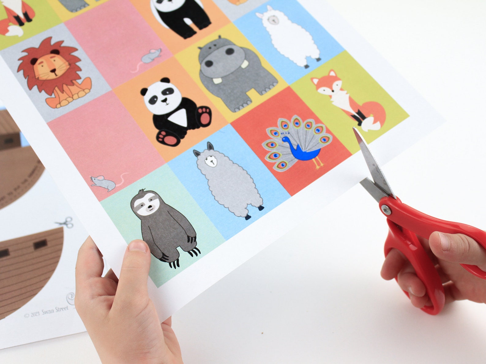 Noah's Ark Matching Game Children's Bible Learning Activities for Youth ...