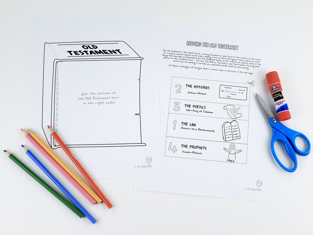 Children's Old Testament Activity Page Printable Digital Download ...