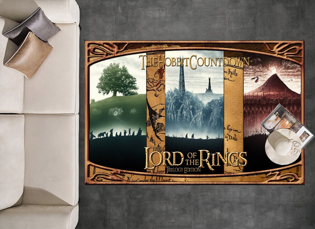 Hobbit Rug,lord of Rings Rug,map Rug,dragon Rug,tolkien Rug,fantastic ...