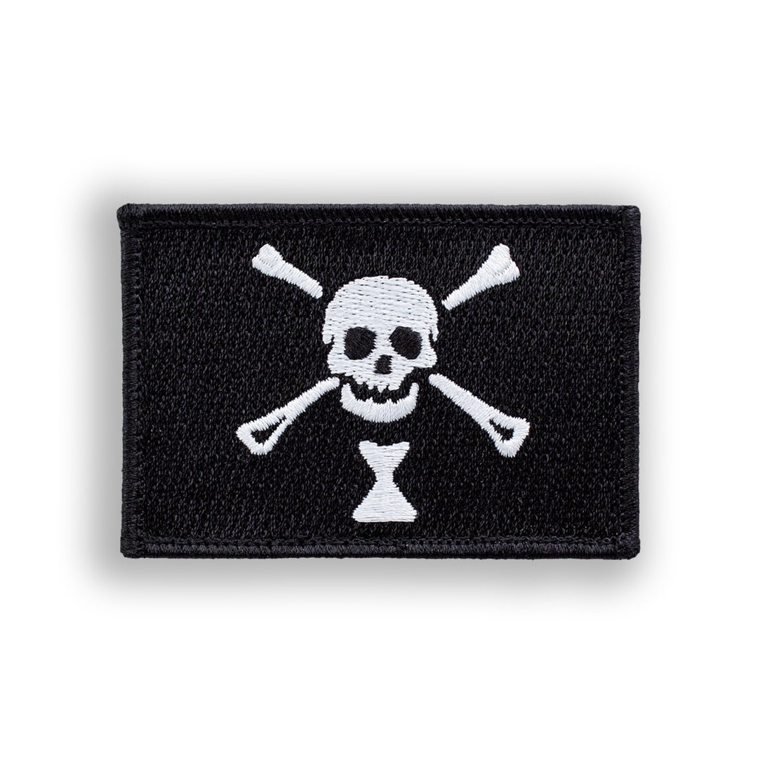 Pirate Flag Jolly Roger Disc Golf Patches 3 X - Etsy