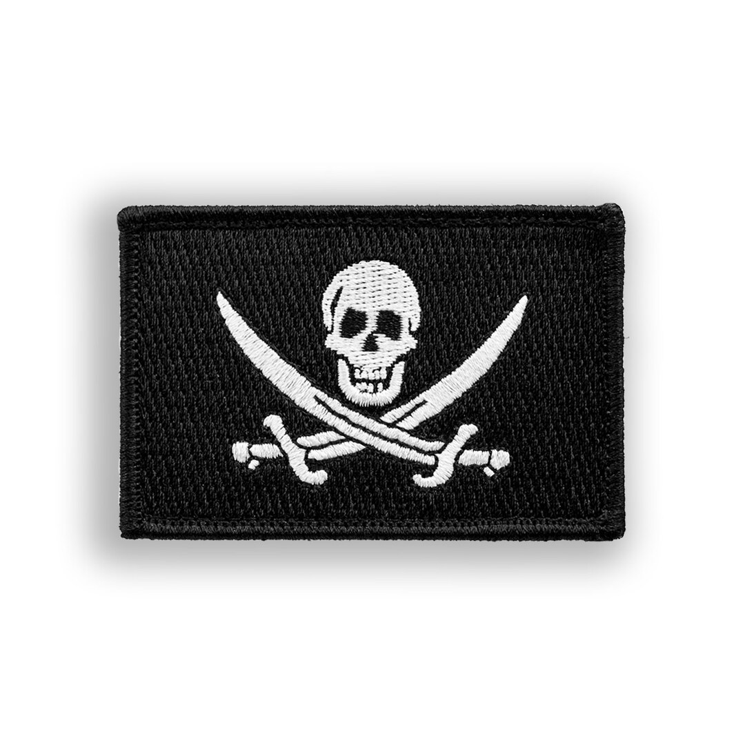 Pirate Flag - Calico Jack - Disc Golf Patches - 3" X 2" Embroidered ...