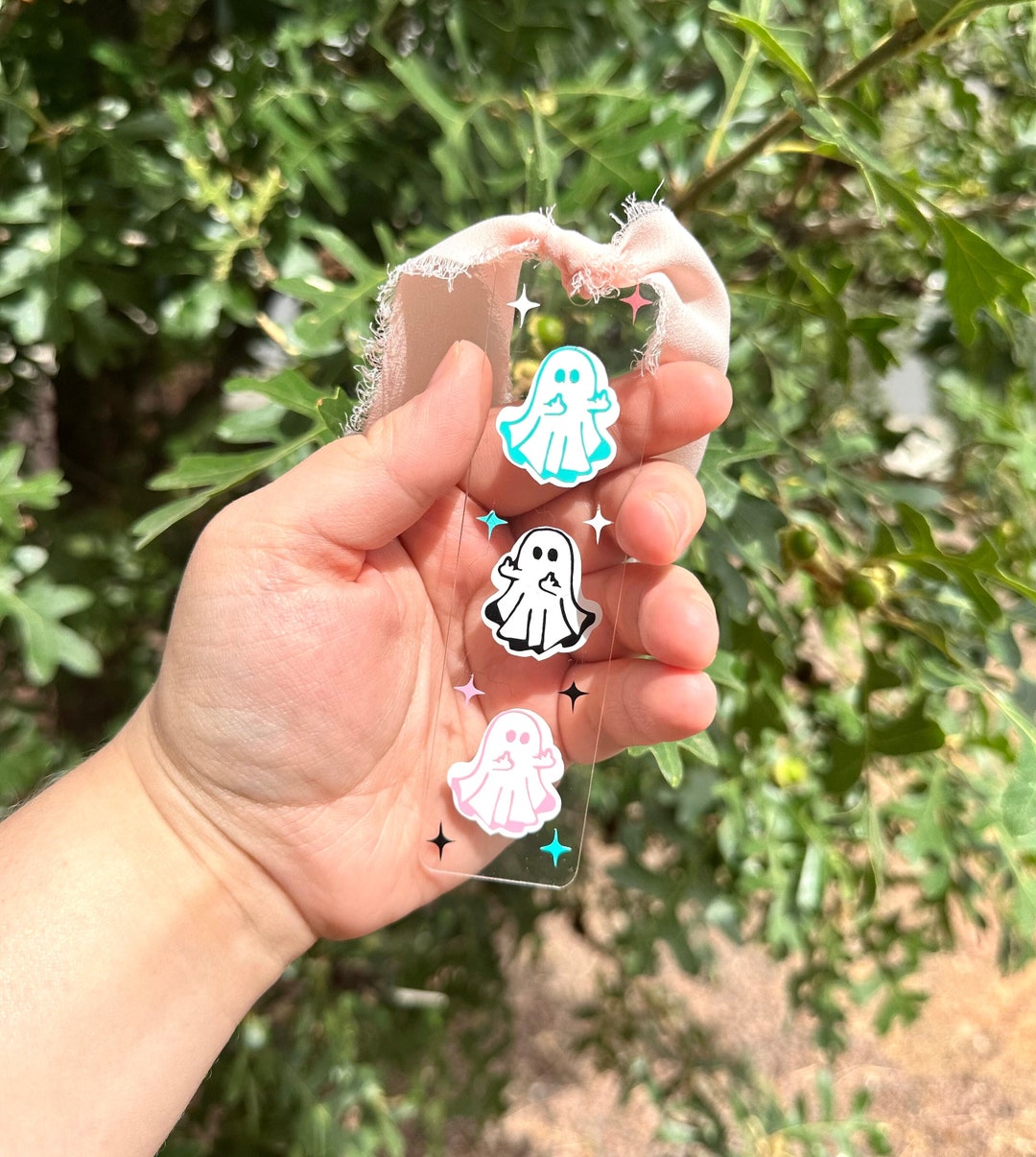 Ghost Bookmark, Rude Ghost Bookmark, Spooky Bookmark, Acrylic Bookmark ...