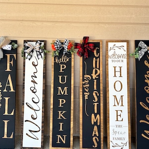 Merry Christmas Porch Sign, Welcome Porch Leaner, Christmas Sign ...