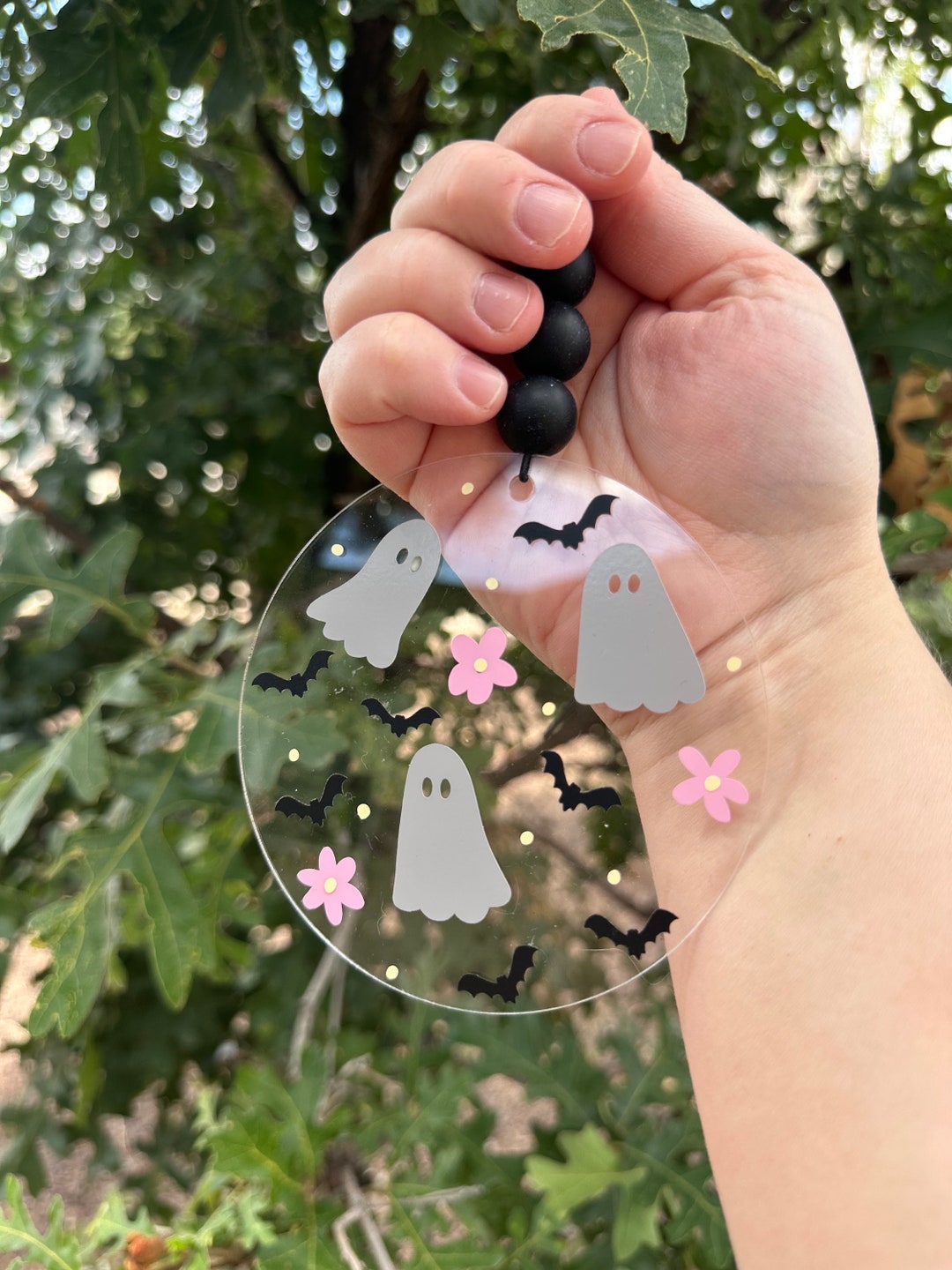 Ghost Car Charm, Cute Ghost, Halloween Car Charm, Pretty Ghost, Ghosts ...