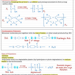 OCR A A-level Organic Chemistry Exam Notes for Modules 4 and 6 From A ...