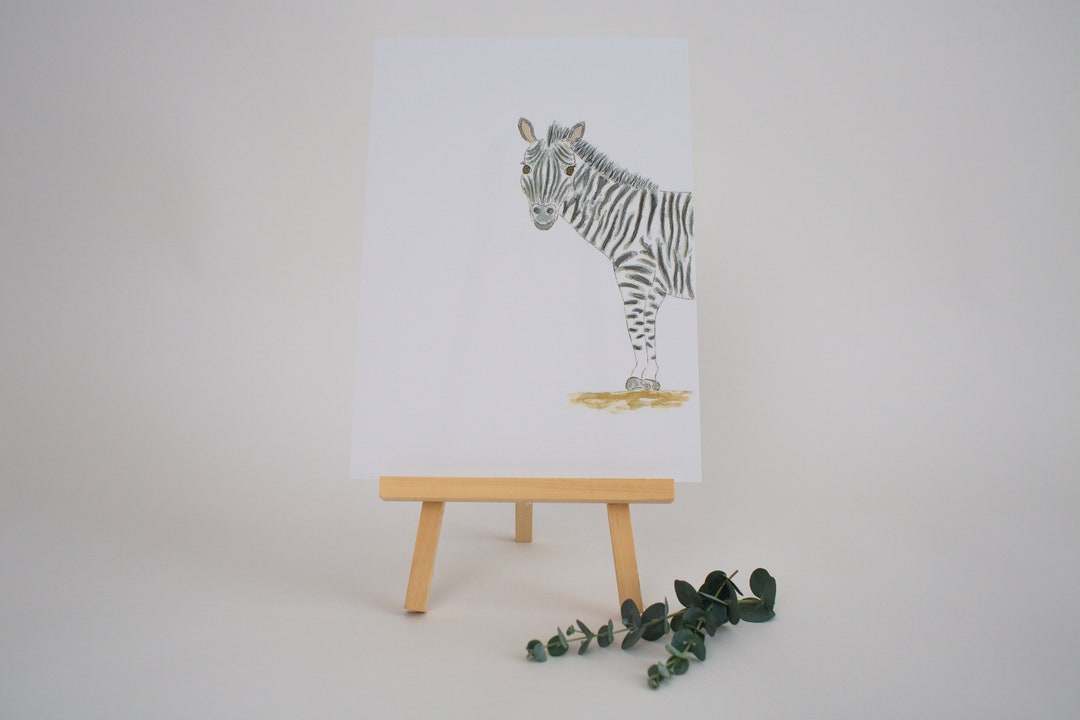 Poster zebra A4 Portrait Format - Etsy